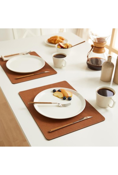 Ocean Home Taba Deri Amerikan Servis 2'li Set Ocean Home Taba Deri Amerikan Servis 2'li Set