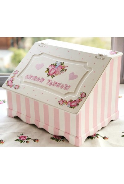 Atelier Efdal El Yapımı Ahşap Ekmek Kutusu