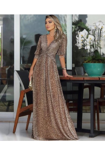 Fest Boutique Ithal Multi Şifon Astarlı Elbise 2416