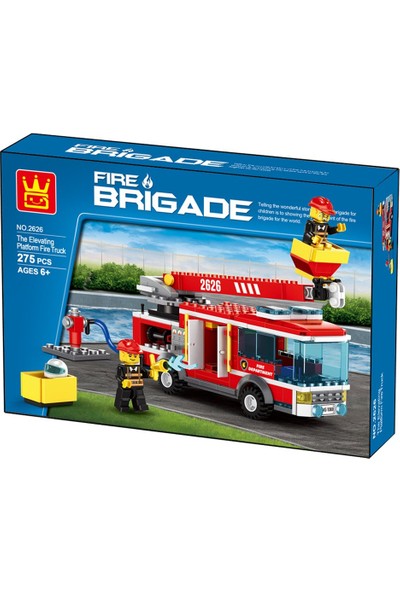Wange 2626 Wange Platformu Itfaiye Aracı / 275 Parça / +6 Yaş Wange 2626 Wange Platformu Itfaiye Aracı / 275 Parça / +6 Yaş