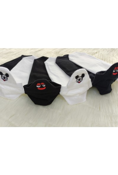 Ayla Store 6'lı Emojili Bayan Patik Çorap Ayla Store 6'lı Emojili Bayan Patik Çorap
