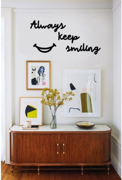 Always Keep Smiling Duvar Yazısı Dekoratif Tablo Ahşap Duvar Yazısı Always Keep Smiling Duvar Yazısı Dekoratif Tablo Ahşap Duvar Yazısı