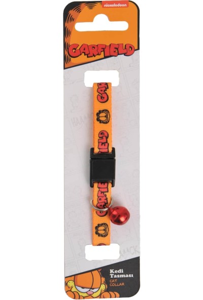 Garfield Boyun Tasması 1 cm Sarı/kırmızı Graffıtı Font