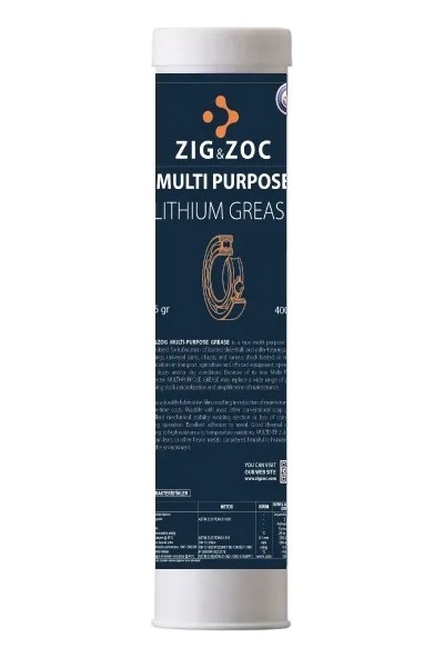 Zig&Zoc Zıgzoc Genel Amaçlı Kartuş Ep 2 Lityum Gresi 400 ml Zig&Zoc Zıgzoc Genel Amaçlı Kartuş Ep 2 Lityum Gresi 400 ml