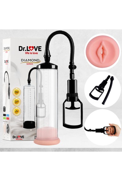 Drlove Penis Pump Men Güçlü Vakumlu Penis Pompası + Vajina Başlıklı Drlove Penis Pump Men Güçlü Vakumlu Penis Pompası + Vajina Başlıklı