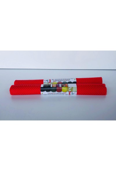 Emr Kaydırmaz Örtü - Raf Örtüsü - Halı Kaydırmaz 4lü 45X90CM.KIRMIZI