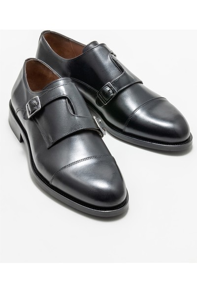 Elle Shoes Siyah Deri Erkek Loafer