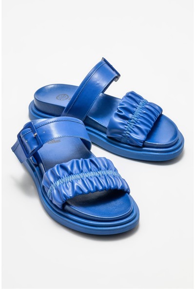 Elle Shoes Mavi Kadın Terlik