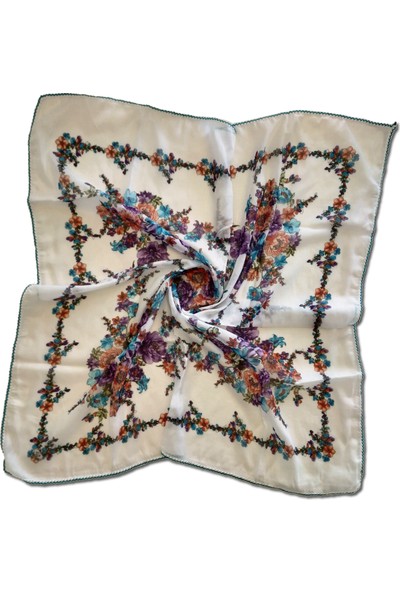 Başaran Tekstil Kroşetalı Pamuklu Içi Dolu Yazma Tülbent Baş Örtüsü 100X100CM Başaran Tekstil Kroşetalı Pamuklu Içi Dolu Yazma Tülbent Baş Örtüsü 100X100CM