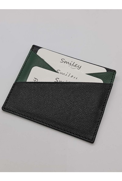 Smiley Case Hakiki Deri Garnili Kartlık Smiley Case Hakiki Deri Garnili Kartlık