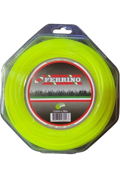 Ferrino 6 Köşe Yeşil Motorlu Tırpan Misinası 3.0 MMX46M