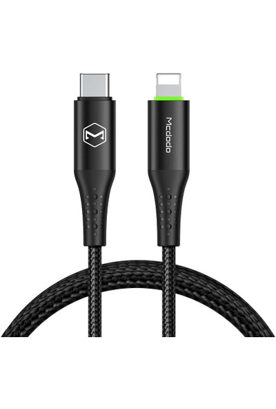 Mcdodo Ca-7360 Type-C To iPhone Uyumlu 36W Pd Data-Şarj Kablosu 1.2M-Siyah Mcdodo Ca-7360 Type-C To iPhone Uyumlu 36W Pd Data-Şarj Kablosu 1.2M-Siyah