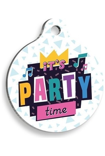 See Me Partileme Zamanı Yuvarlak Kedi ve Köpek Künyesi