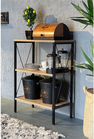 Metal Ayaklı Erzak Dolabı Atlantik Çam