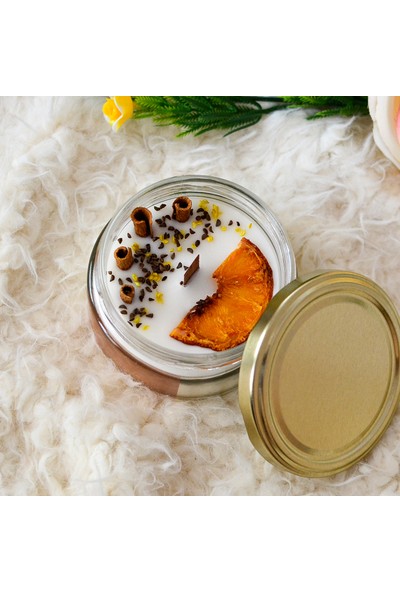 Trend Mum Aromaterapi Tarçın Kokulu Üzerlik Tohumlu Dekoratif Soya Mum 240GR , Hediyelik , Meditasyon Mumu Trend Mum Aromaterapi Tarçın Kokulu Üzerlik Tohumlu Dekoratif Soya Mum 240GR , Hediyelik , Meditasyon Mumu