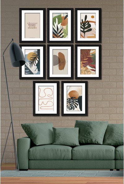 Cadran 8 Parçalı Çerçeve Görünümlü Mdf Tablo Seti SMN017