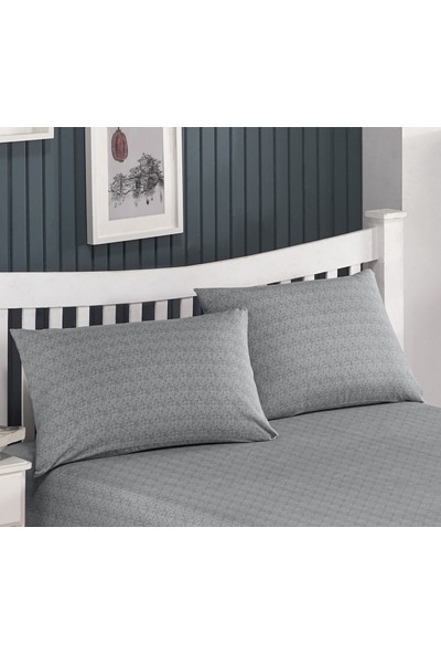 Yastık Kılıfı Modelleri Gri Fermuarlı 2' Li 50X70 cm