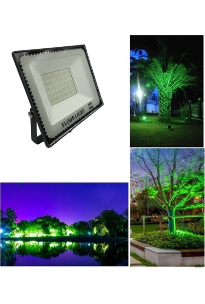 Gaman 72 LED 50 Watt Bahçe-Havuz-Ağaç Aydınlatma Yeşil Işık Metal Kasa Projektör Gaman 72 LED 50 Watt Bahçe-Havuz-Ağaç Aydınlatma Yeşil Işık Metal Kasa Projektör
