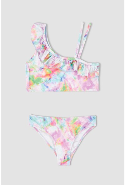 DeFacto Kız Çocuk Batik Desenli Bikini Takım X4994A622SM