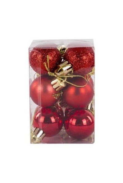 Pazariz Yılbaşı Parti Süsü 12 Li Top 3cm