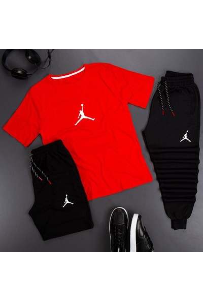 3'lü Unisex Spor Eşofman Takımı Kombini