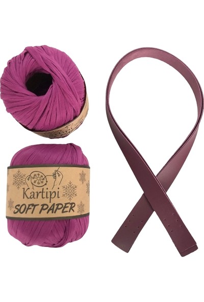 Yüncü Kız Örgü Seti Rafya Mor