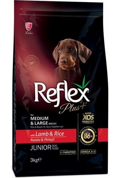 Reflex 3 kg Kuzu Etli & Pirinçli Yavru Köpek Maması 3 kg Reflex Plus