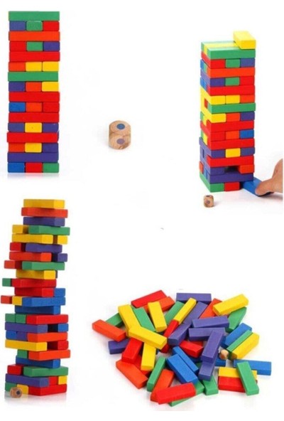 Play Wood Ahşap Kutulu Denge Oyunu Renkli 310
