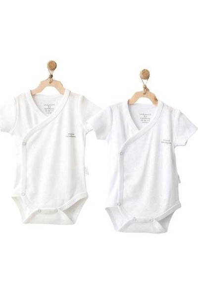 Andywawa AC21893 Side Snap Basic 2'li Bebek Body Ekru Andywawa AC21893 Side Snap Basic 2'li Bebek Body Ekru