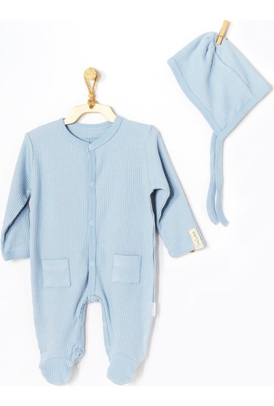 Andywawa AC22201 Modal Natura Bebek Tulum Takım Indigo Andywawa AC22201 Modal Natura Bebek Tulum Takım Indigo