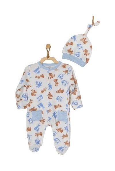 Andywawa AC22331 Tiny Bear & Friends Tulum Takım Ekru