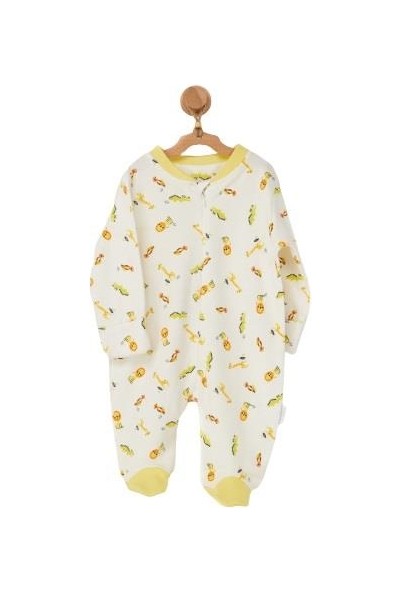 Andywawa AC22524 Cute Curocodile Bebek Tulum Ekru