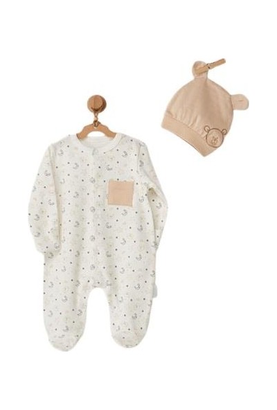 Andywawa AC22766 Little Bear Tulum Takım Bej