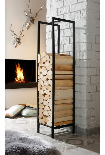 Ena Butik Minimalist Tasarım Metal Odunluk-Şömine Yanı Odunluğu-Odun Düzenleyici Ena Butik Minimalist Tasarım Metal Odunluk-Şömine Yanı Odunluğu-Odun Düzenleyici