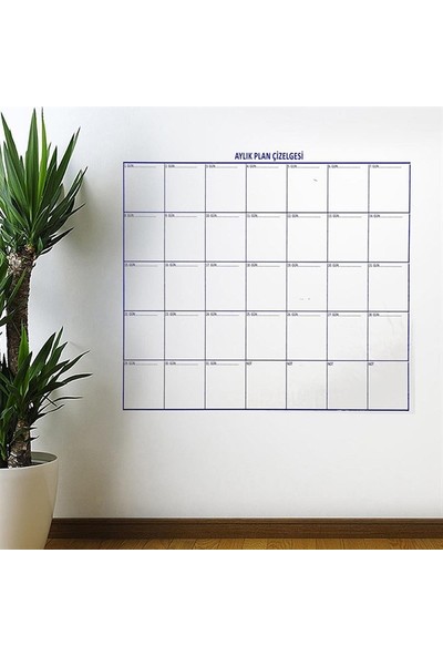 Tamithalat Buffer® Aylık Planlayıcı Manyetik Duvar Stickerı Takvim Plan Çizelgesi Tamithalat Buffer® Aylık Planlayıcı Manyetik Duvar Stickerı Takvim Plan Çizelgesi