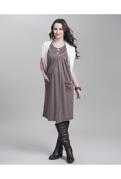 Even Fashion Beyaz Biyeli Kısa Hamile Elbise Even Fashion Beyaz Biyeli Kısa Hamile Elbise