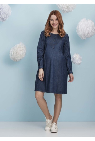 Even Fashion Kot Kısa Hamile Elbise