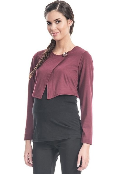 Fiyonk Detaylı Hamile Bolero