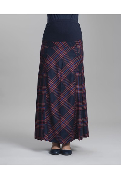 Ekose Uzun Hamile Etek