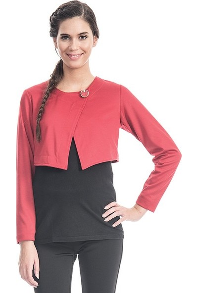 Fiyonk Detaylı Hamile Bolero