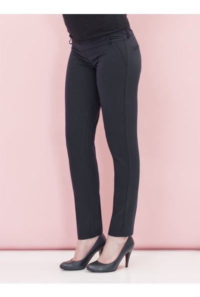 Dar Paça Lacivert Hamile Pantolon