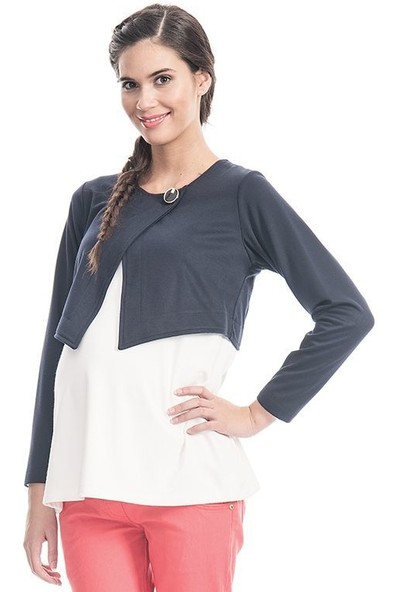 Fiyonk Detaylı Hamile Bolero
