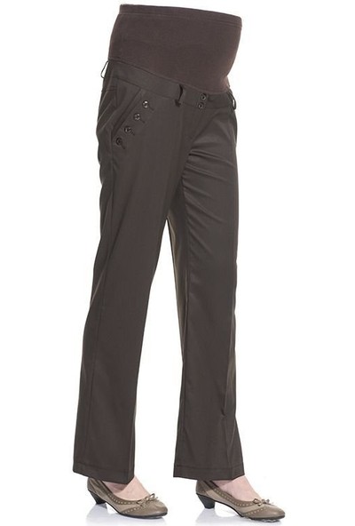 Even Fashion Düğme Aksesuarlı Hamile Pantolon