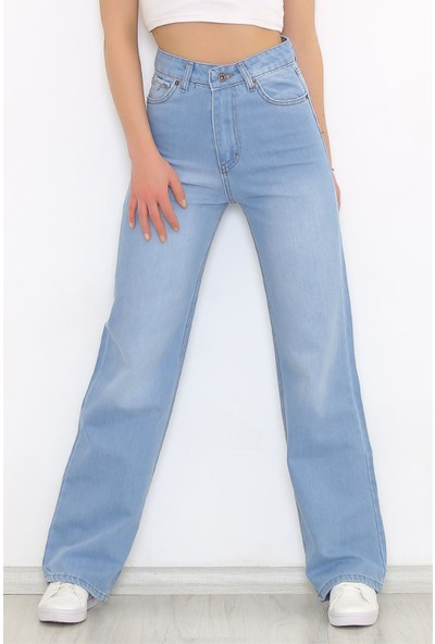 Modaymış Salaş Kot Pantolon Açıkmavi - 9458.1184.