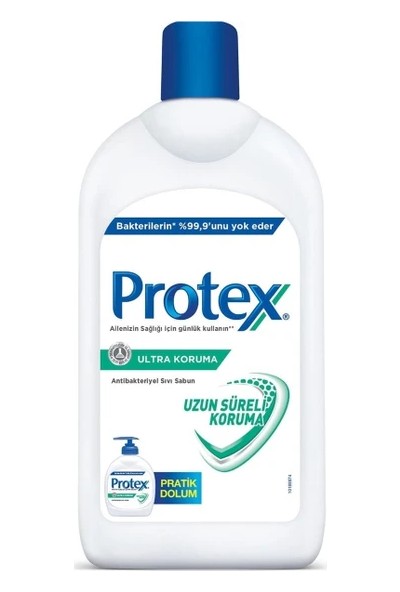 Protex Antibakteriyel Sıvı Sabun Ultra Koruma 1800 ml Protex Antibakteriyel Sıvı Sabun Ultra Koruma 1800 ml