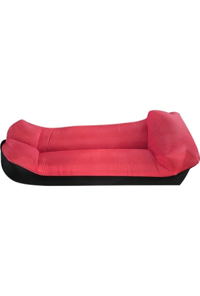 Kaneed Gözyaşına Dayanıklı Ekose Kumaş Şişme Kanepe, Boyut: 240 x 55CM Kırmızı + Siyah (Yurt Dışından)