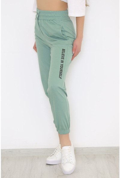 Modaymış Geniş Kemer Eşofman Altı Mint - 330151.1577. Modaymış Geniş Kemer Eşofman Altı Mint - 330151.1577.