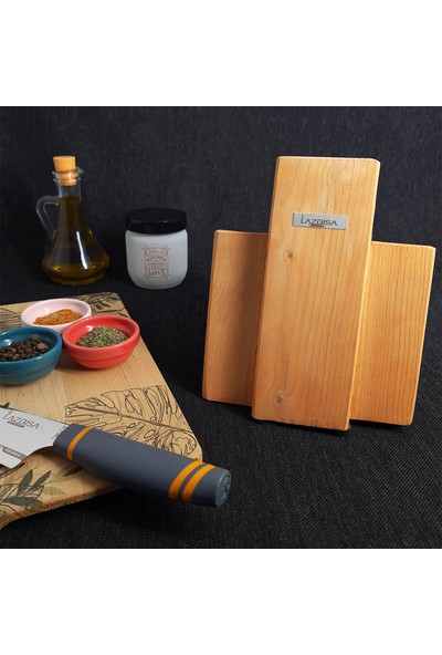 Lazbisa Mutfak Bıçak Stant Bıçak Koyma Kütük Bıçaklık Standı Stand Takoz ( 11 Hazneli ) Lazbisa Mutfak Bıçak Stant Bıçak Koyma Kütük Bıçaklık Standı Stand Takoz ( 11 Hazneli )