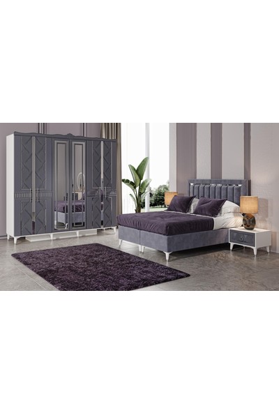 Viento Mobilya Venüs Aynalı ve Kapaklı %100 Mdf Yatak Odası Takımı