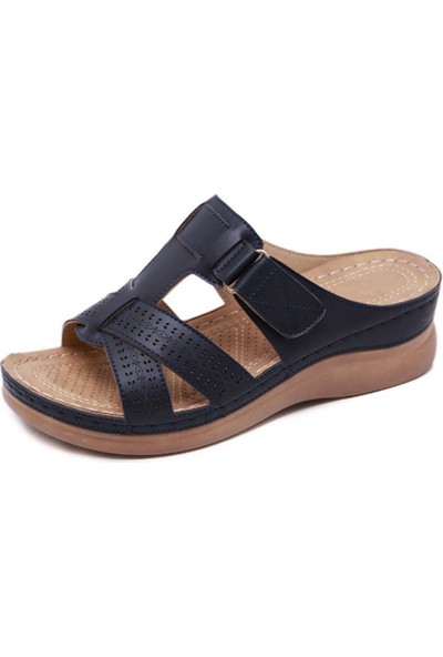 Tulip House Yaz Gündelik Kalın Tabanlı Kadın Sandalet ve Terlik (Yurt Dışından)